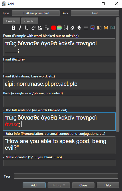 “Ankifying” a Greek grammar: the basic approach for using Anki to learn ...